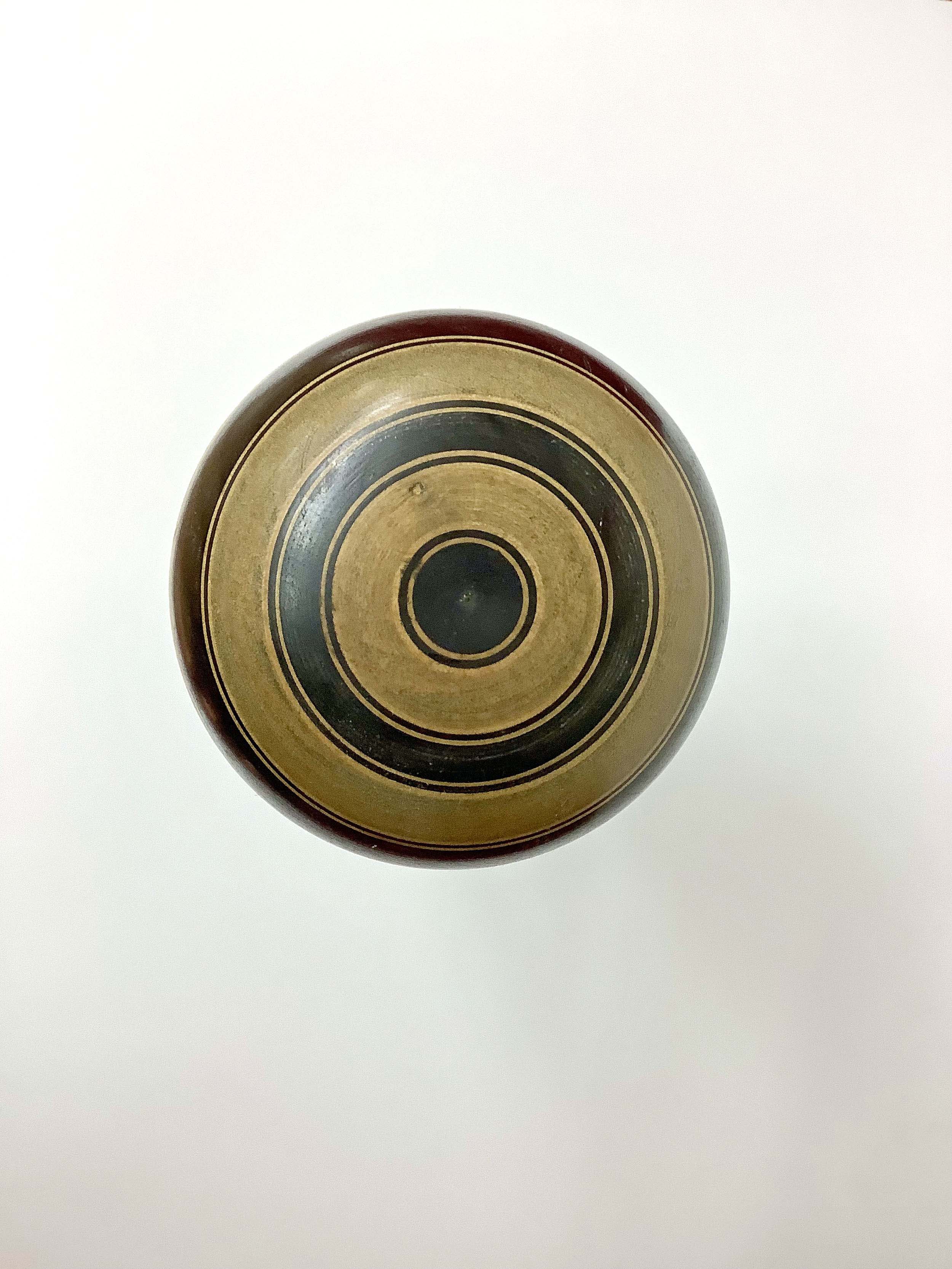 All Black Traditional Kokeshi by Tatsuo Sato. RARE ...